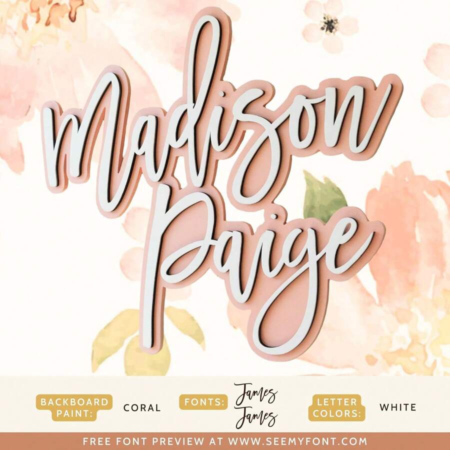 Custom Wood Name Signs, Instant Font Preview, Multiple Styles To Choose ...