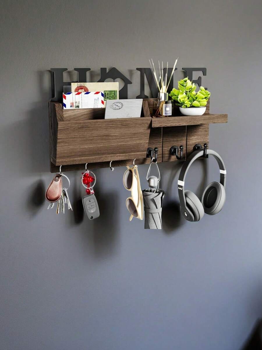 1Pc Key Holder For Wall, Key Hanger With Home Design, Key Hooks Wall ...