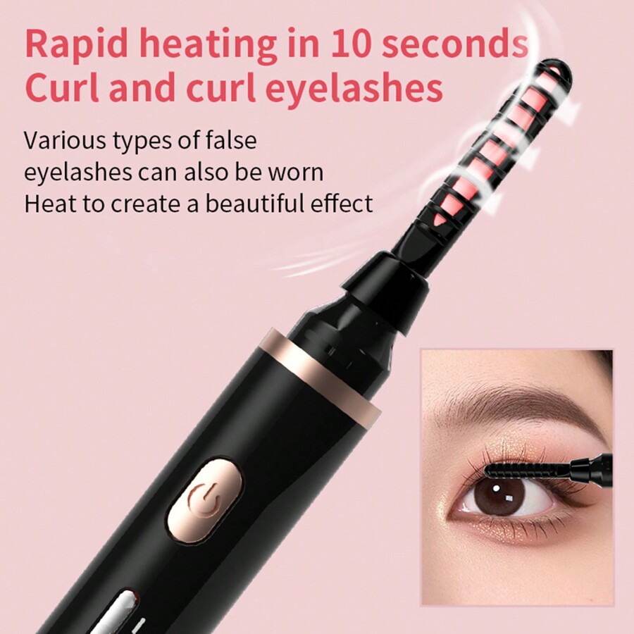 Electric Heated Eyelash Curler Portable Natural Eyelash Curling Device ...