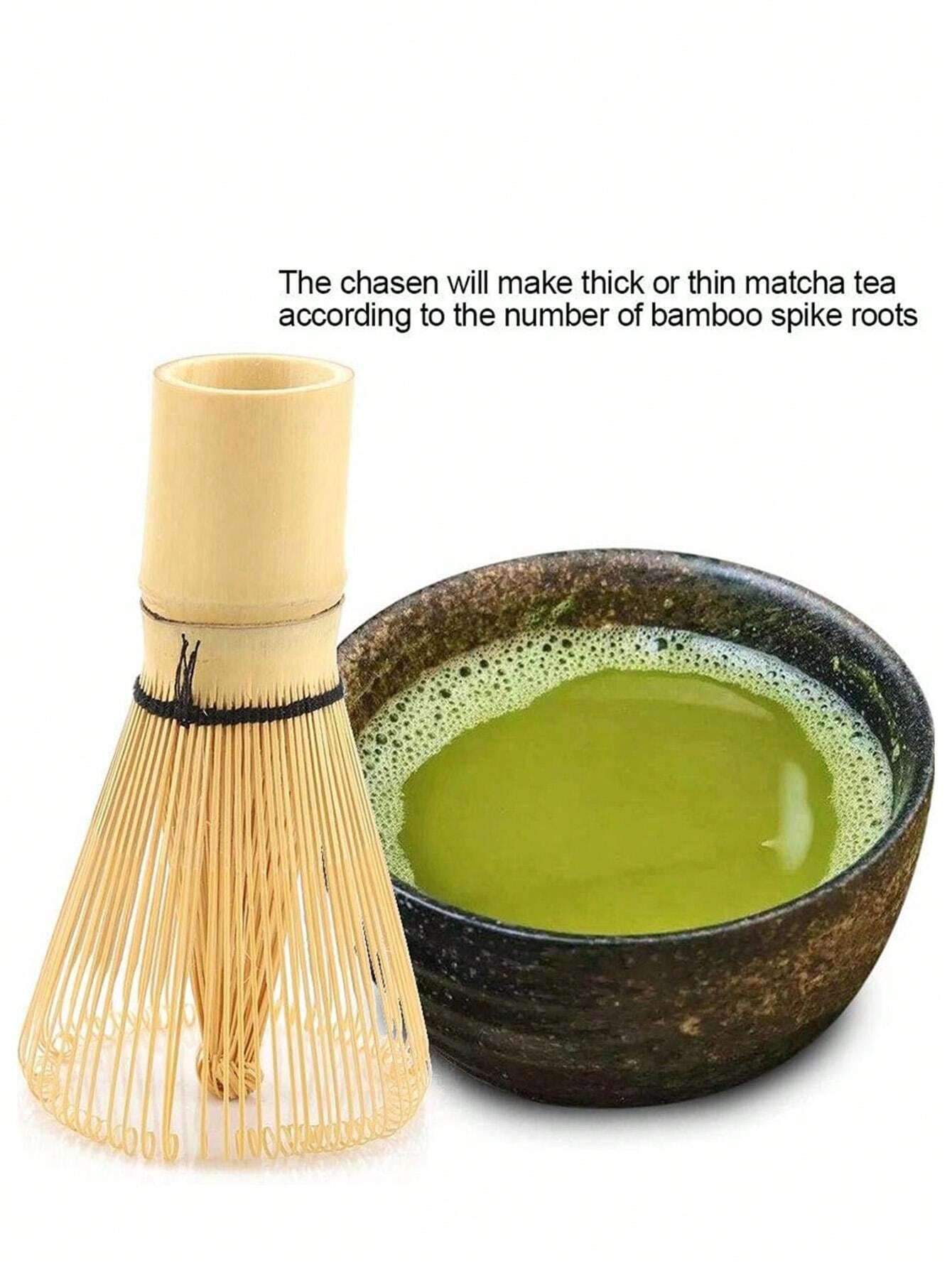 Frusta per tè in bambù naturale Chasen per preparare la polvere di ...