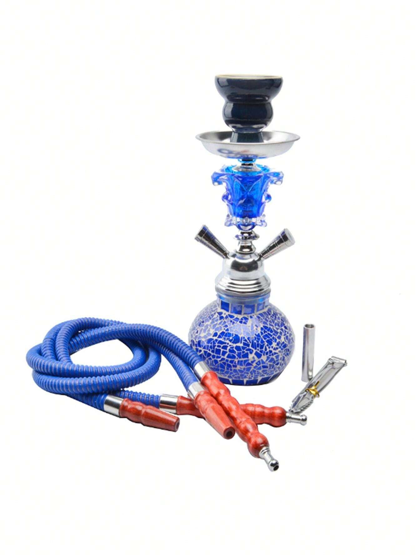 Complete Set Of 1-Hose Glass Water Pipe Hookah, Including Hookah Base ...