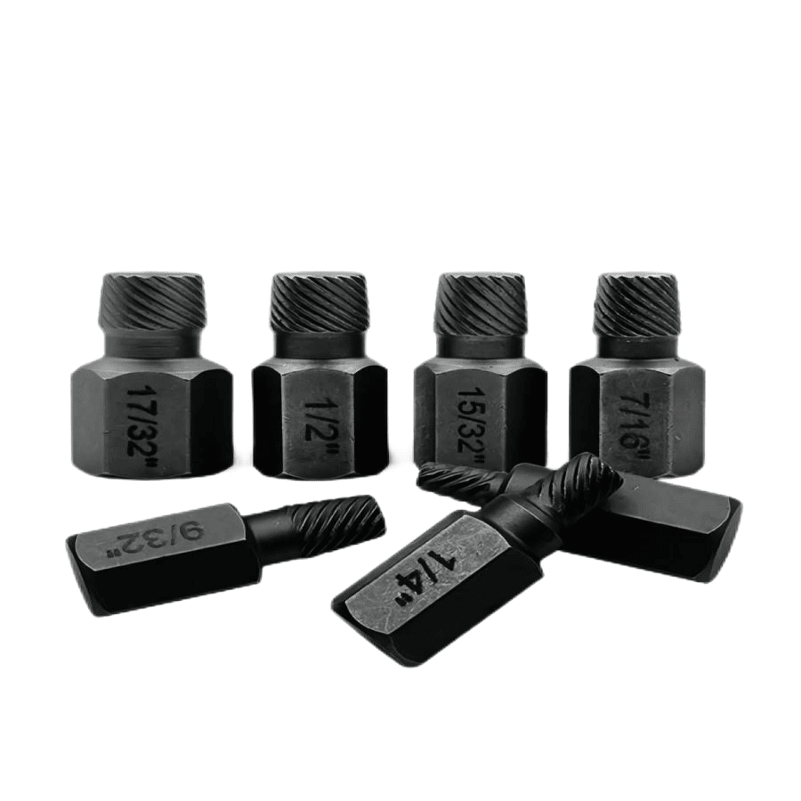 25-Piece Set Of English Hex Screw Extractors For Damaged, Stripped, Or ...
