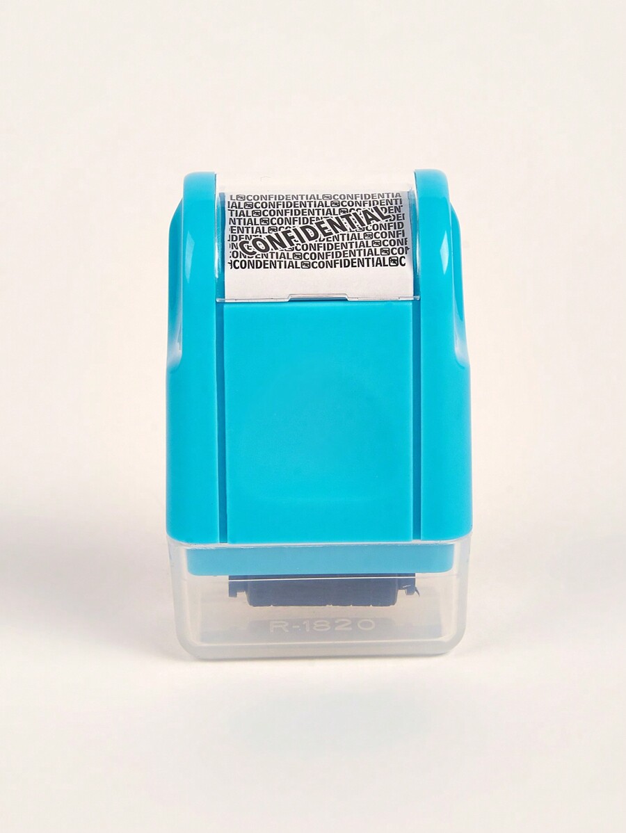 Refillable Roller Identity Theft Protection Stamp, Self-Inking Security ...