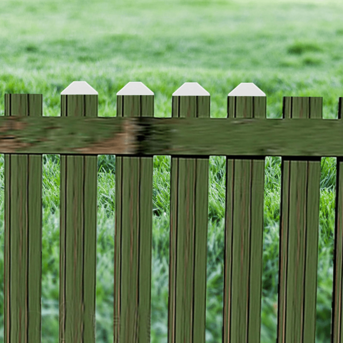 8 Pieces Fence Caps White Vinyl Fence Caps Fence Post Accessories Fence ...