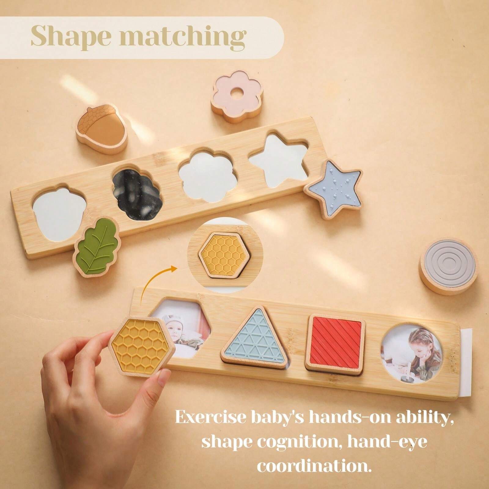 Montessori Early Education Upgraded Silicone Children Touch Shape ...