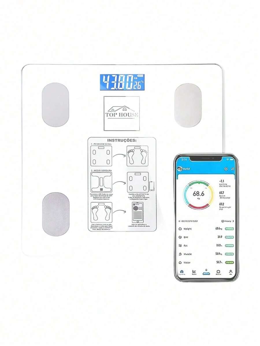 Digital Bioimpedance Body Scale Bluetooth App | SHEIN USA