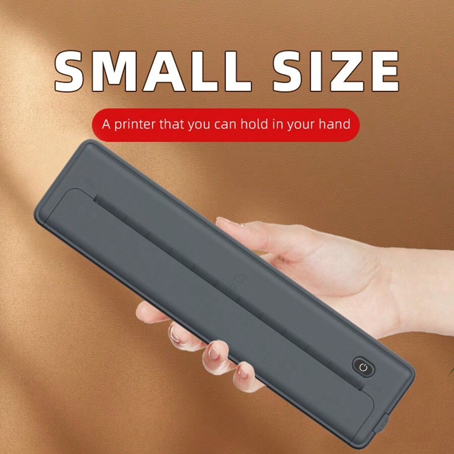 Portable A4 Thermal Inkless Wireless Printer For Home And Travel ...