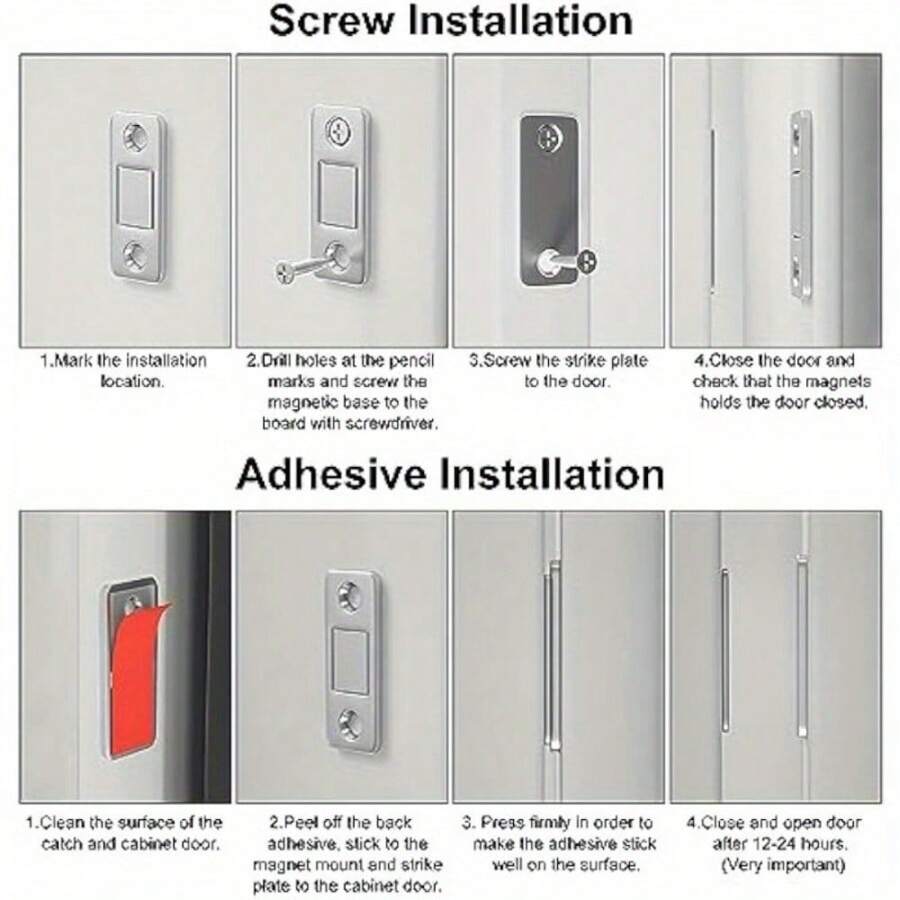 4/8/12PCS Cabinet Magnetic Absorbers, Ultra-Thin Magnetic Absorbers For ...