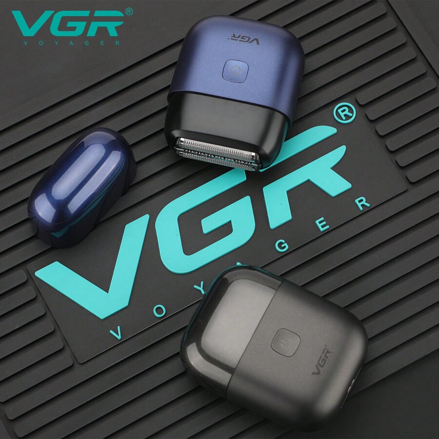 VGR VGR Shaver Electric Waterproof Portable Mini Razor Metal Rechargeable Travel Shaver For Man ...