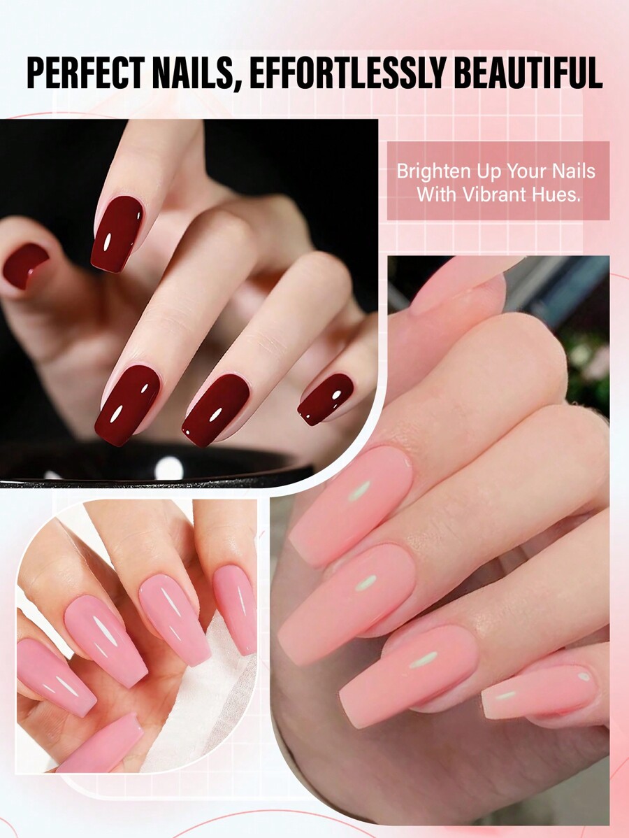 TOP BASE Color 3in1one Step Gel Nail Polish Multicolor No Need To Apply ...