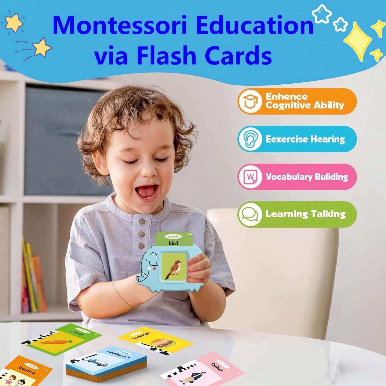 Tarjetas educativas parlantes - Juguetes de aprendizaje con tarjetas ...