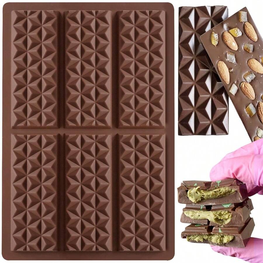 Chocolate Bar Molds Silicone, Stuffed Candy Bar Mold, Easy Release ...