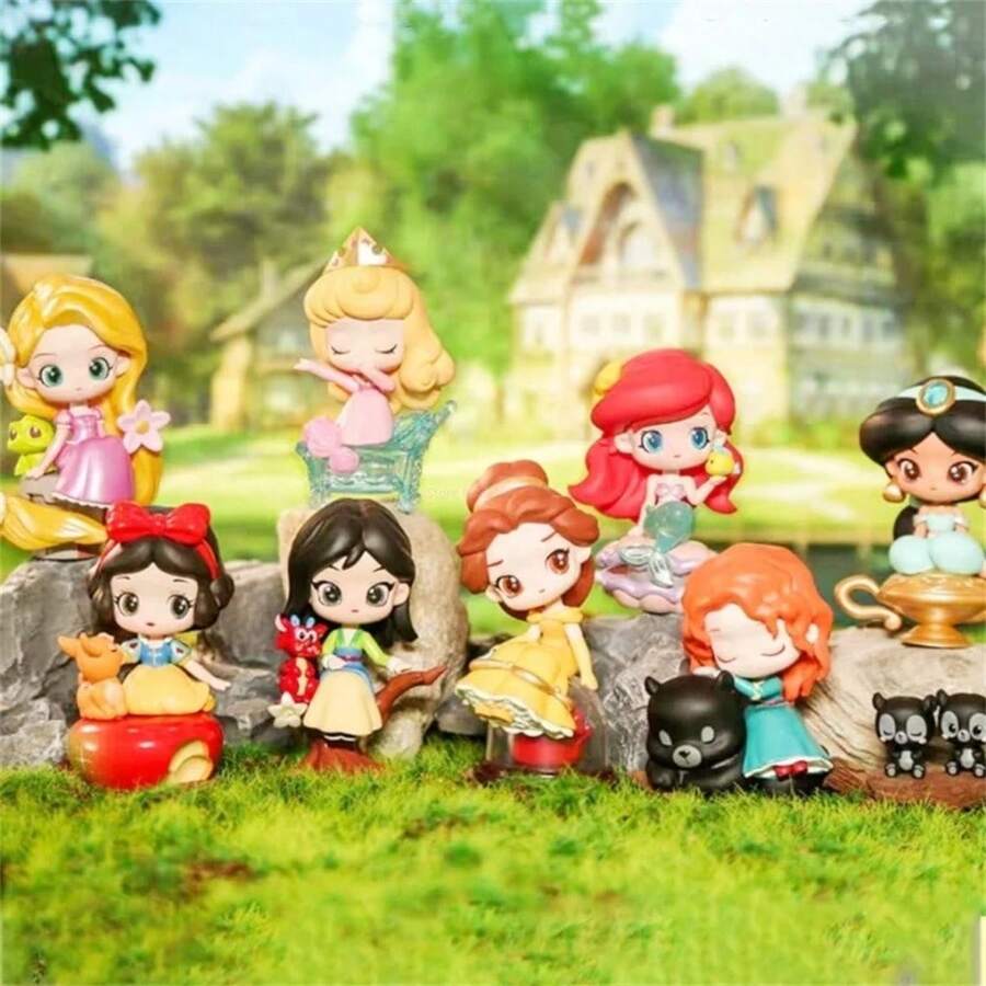 Miniso Disney Princess Series Lucky Mystery Box Fairy Tale Town Surprise Blind Box Snow White ...