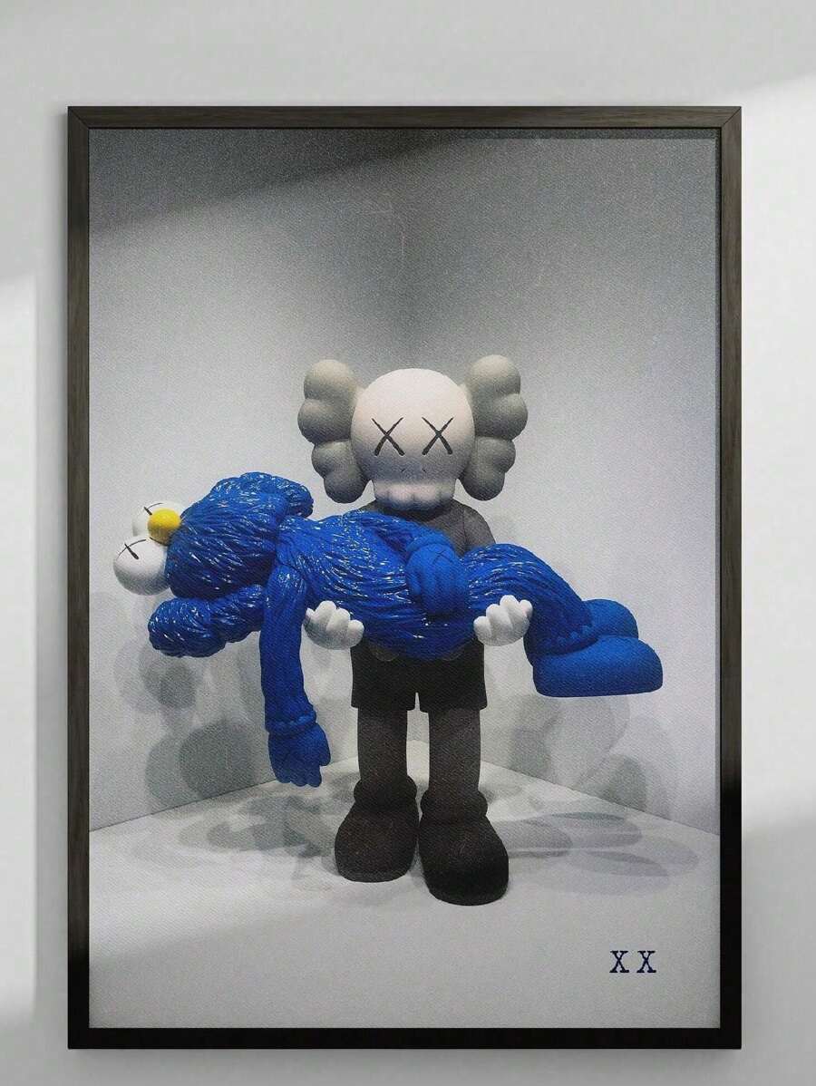 KAWS 1pc Kaws Canvas Print - Graffiti Wall Art Is Modern Wall Decor For ...