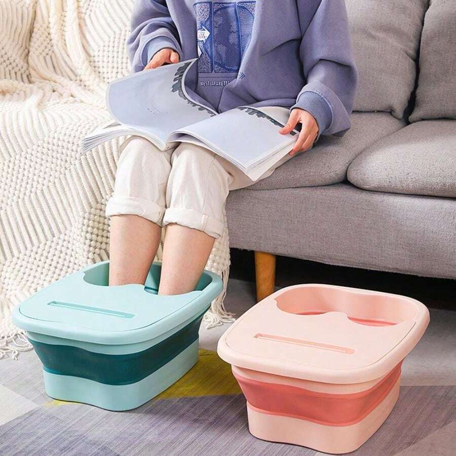 Foldable Foot Soak Bucket, Home Use Portable Foot Bath Tub With Massage ...