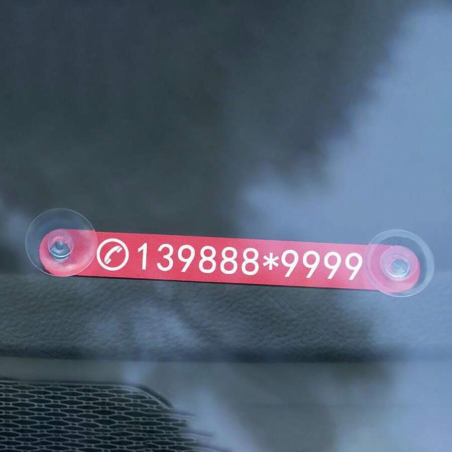 Laser Engraved Metal Temporary Parking Number Plate, Creative Vehicle ...