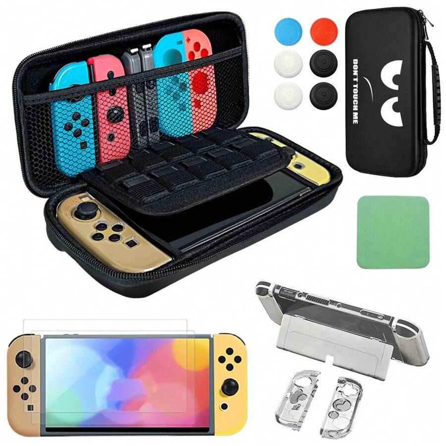 SWITCH OLED Model Console Carrying Case, Includes OLED Tempered Glass ...