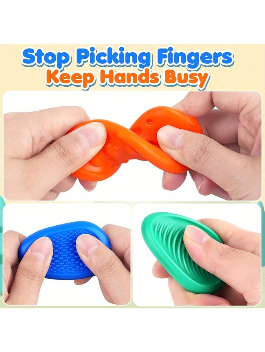 Sensory Worry Stones: Textured Soft Fidget Toys For People - Calming ...