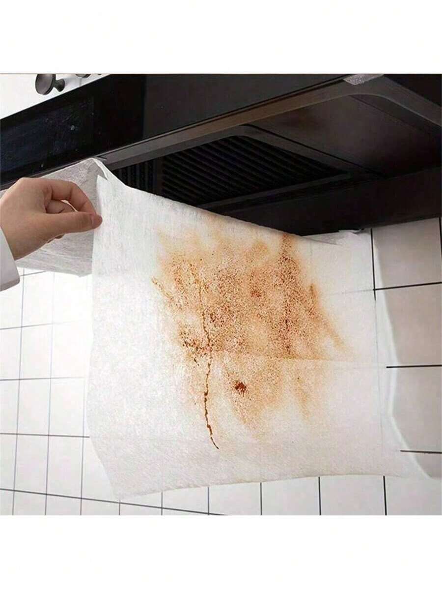 12 Pieces/Pack Of Kitchen Hood Grease Shield, Grease Absorbing Film ...