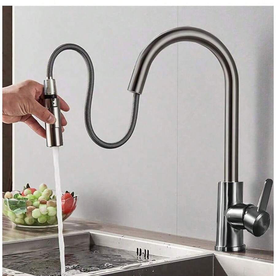 Gourmet Extendable Kitchen Sink Faucet Table Articulated Shower ...