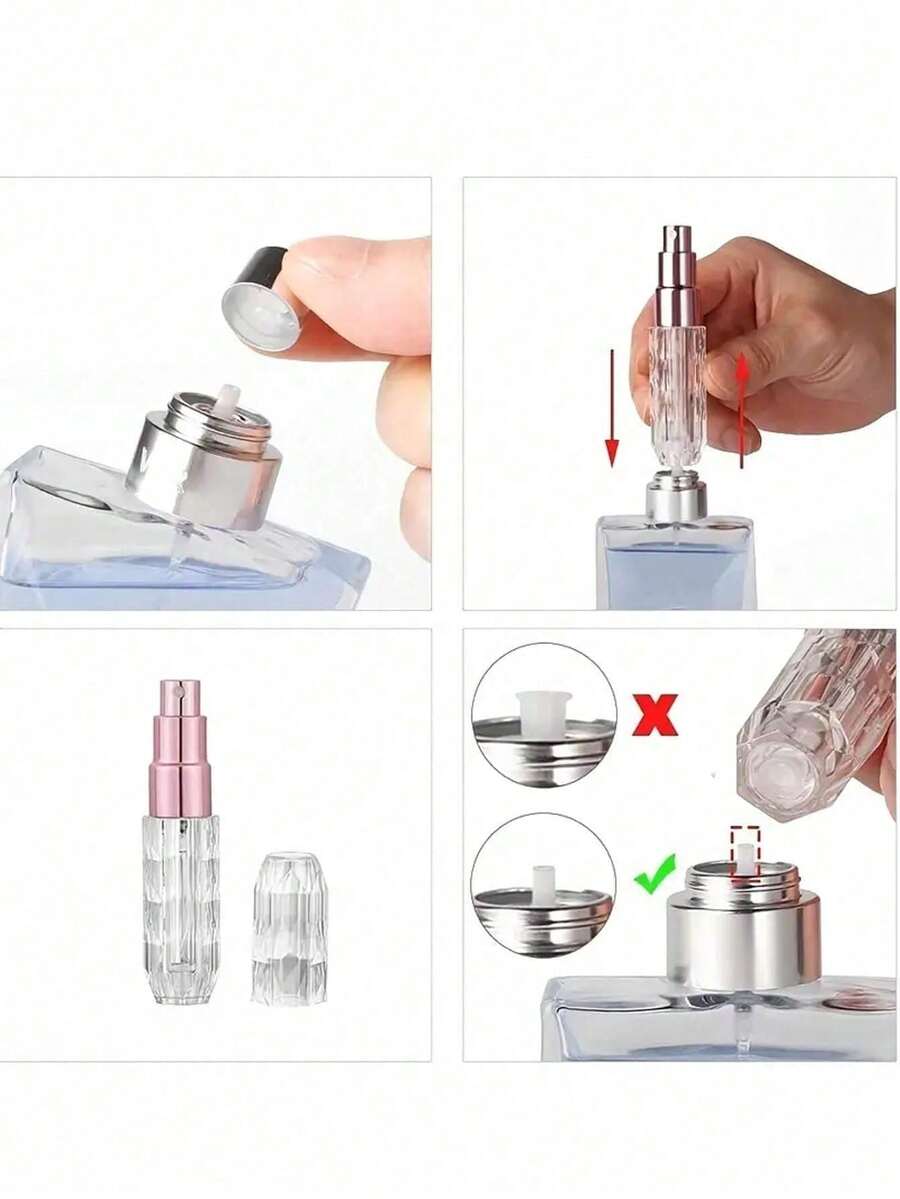 5ml Portable Bottom-Fill Spray Bottle Crystal Perfume Spray Bottle Is ...
