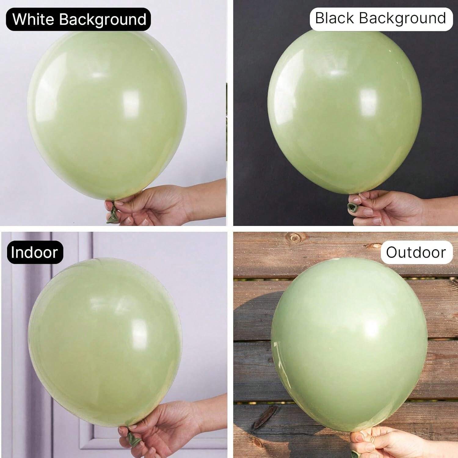 Sage Green Balloons 140 Pcs Sage Balloons Dusty Green Balloons Different Sizes Pack Of 18 12 10 ...