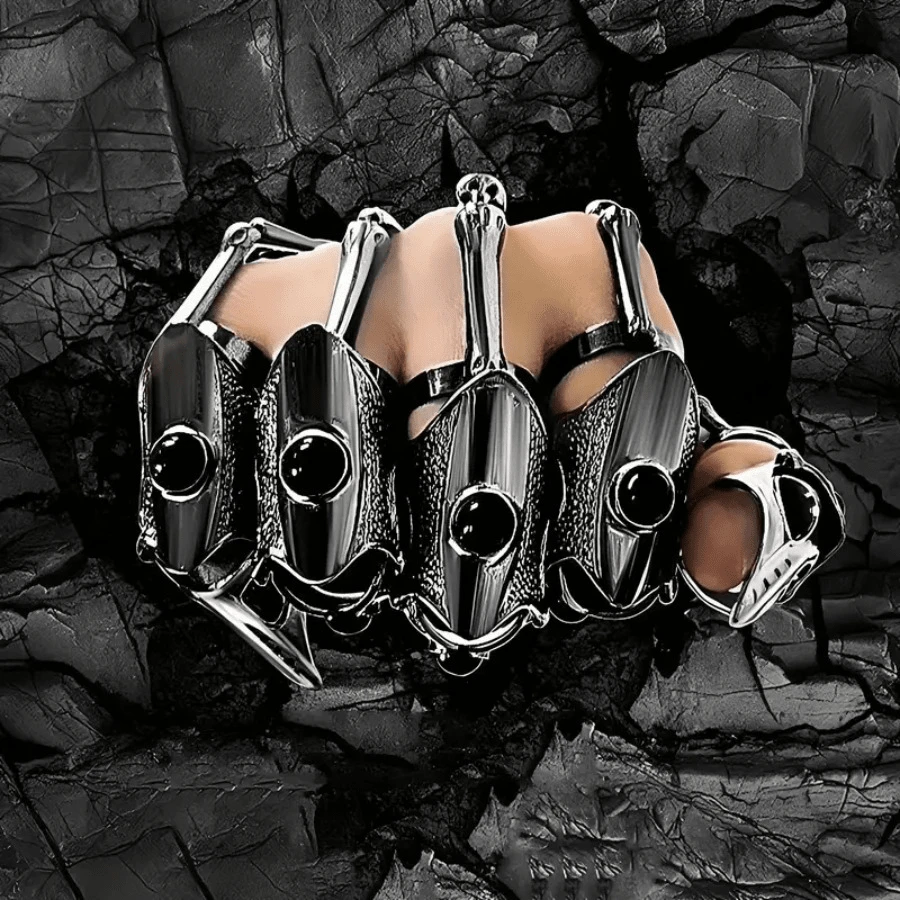 Giant Articulated Full Finger Ring, Gothic Steampunk Armored Claw ...