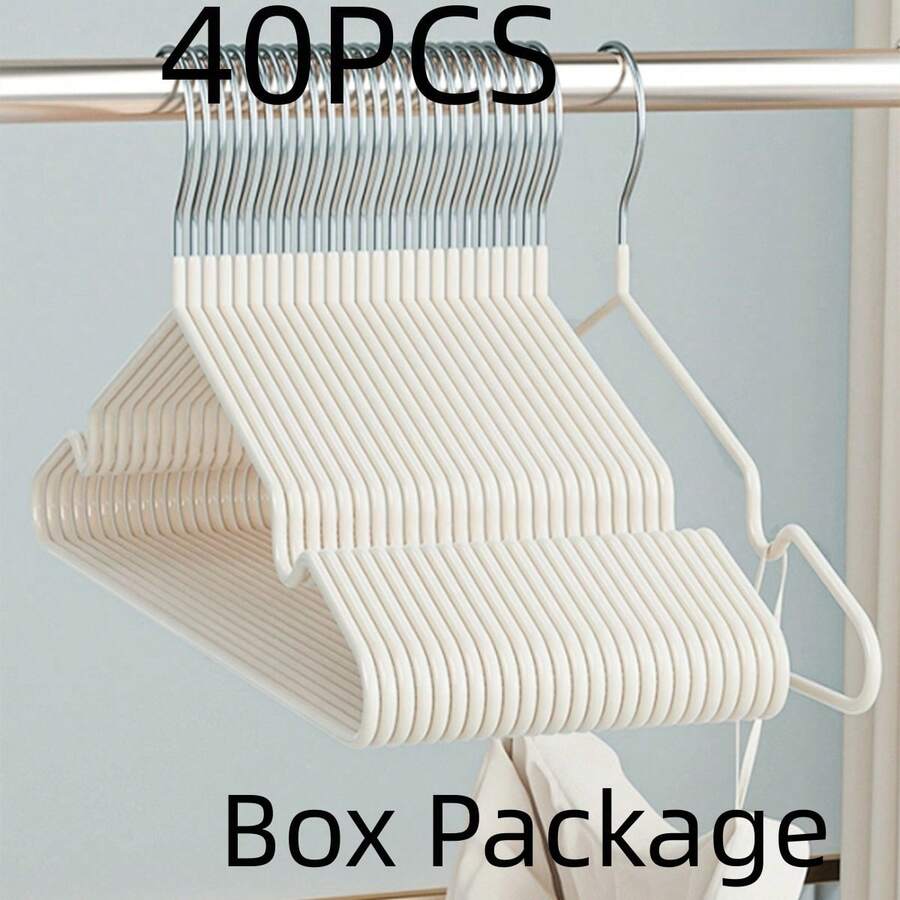 10/20/40/60/100pcs Non-Slip Coated Hangers, Warm Color Tones, Luxury ...