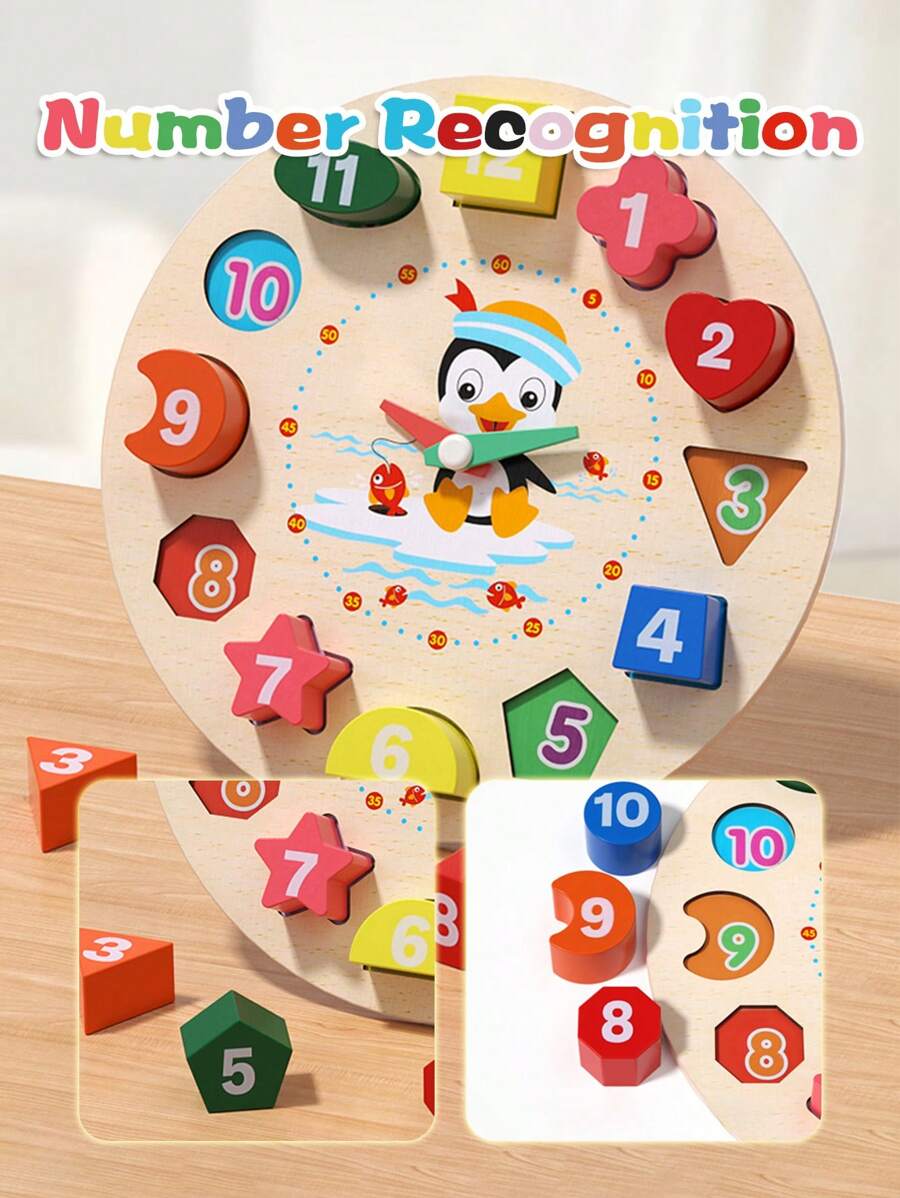 Kids Telling Time Practice Learning Clock, Teaching Handheld Analog ...