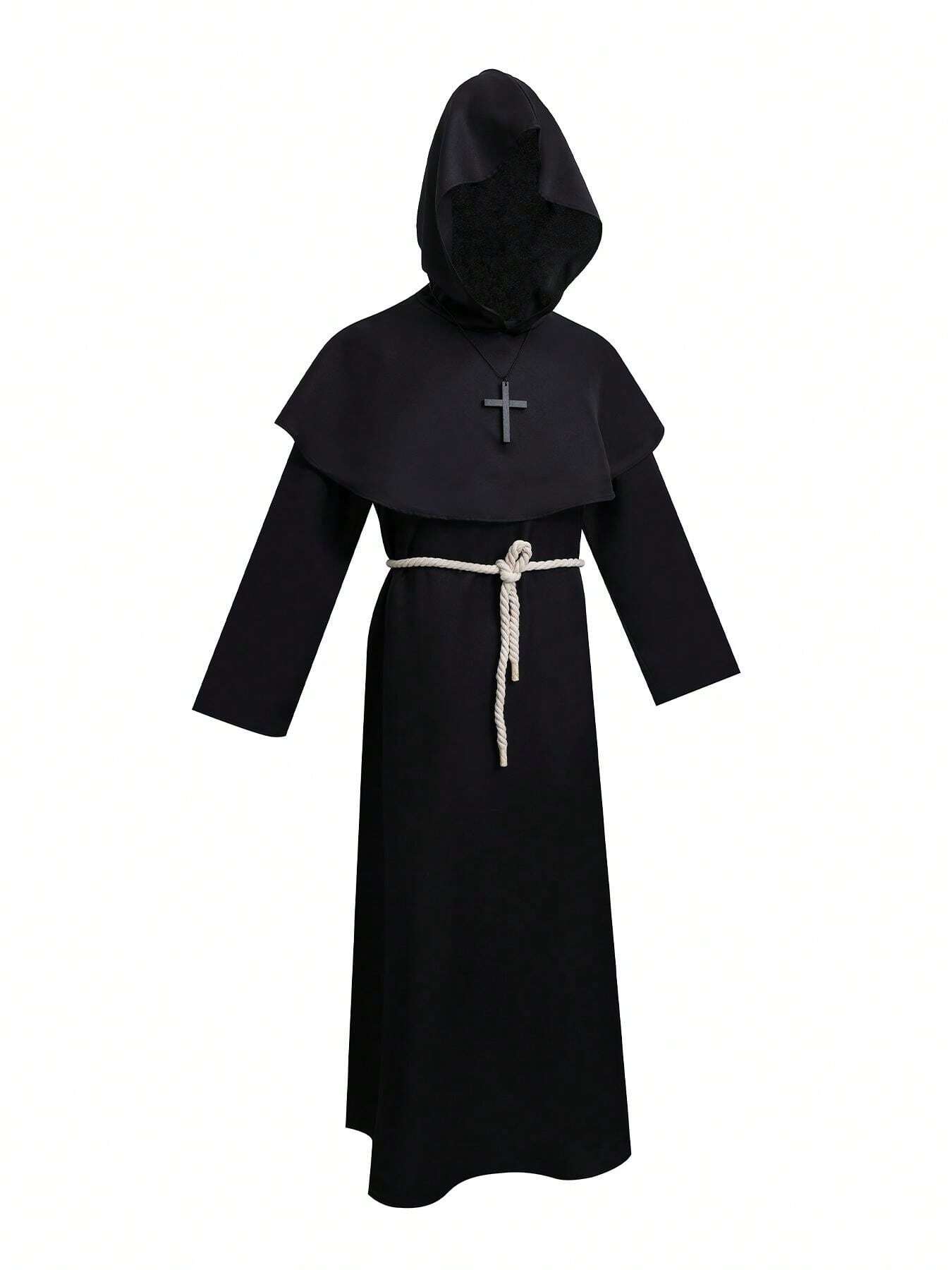 In Stock Wizard Priest Cosplay Costume, Medieval Monk Robe Priest ...