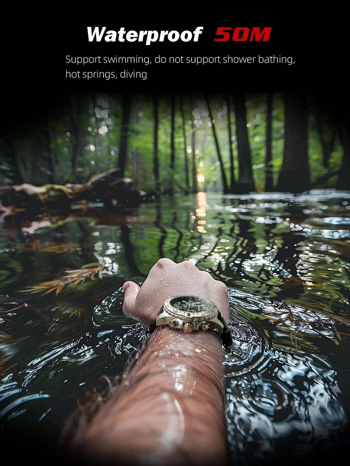 NORTH EDGE MACH-2 Solar Powered Watch For Men Waterproof 50M Men's ...