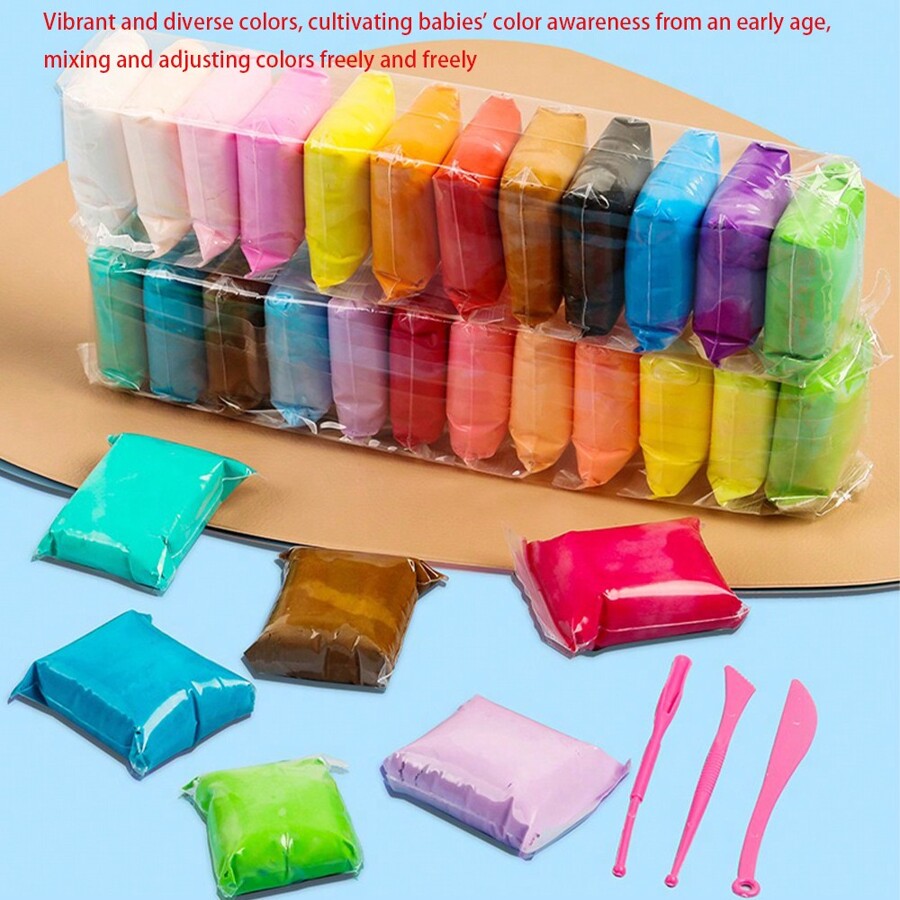 Ultra Light Clay Space Mud Rubber Mud 36 Color Set Clay With Tools And ...