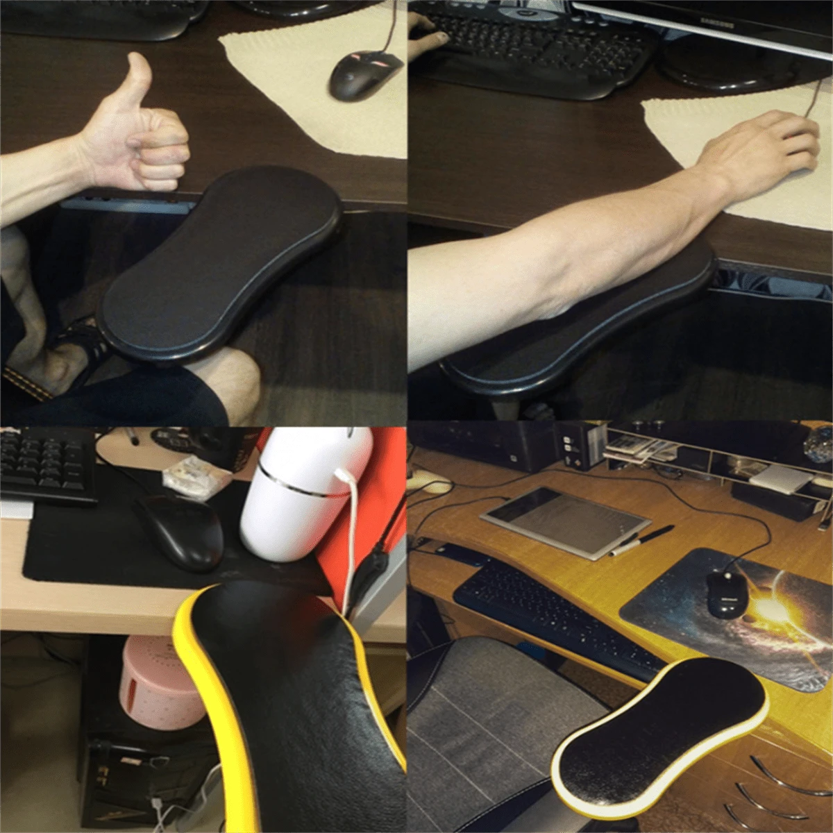 1pc 180-Degree Rotating Mouse Wrist Rest Pad Arm Support For Computer ...