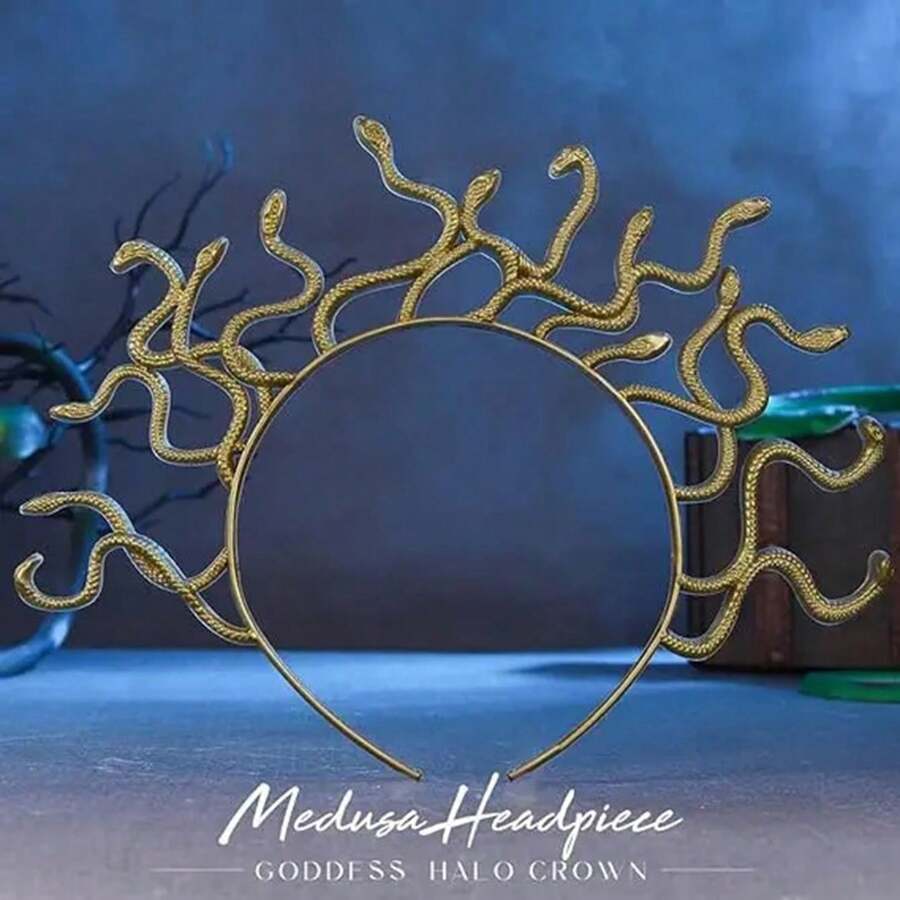1pc Carnival Accessories Ladies Medusa Cosplay Props Headdress Medusa ...