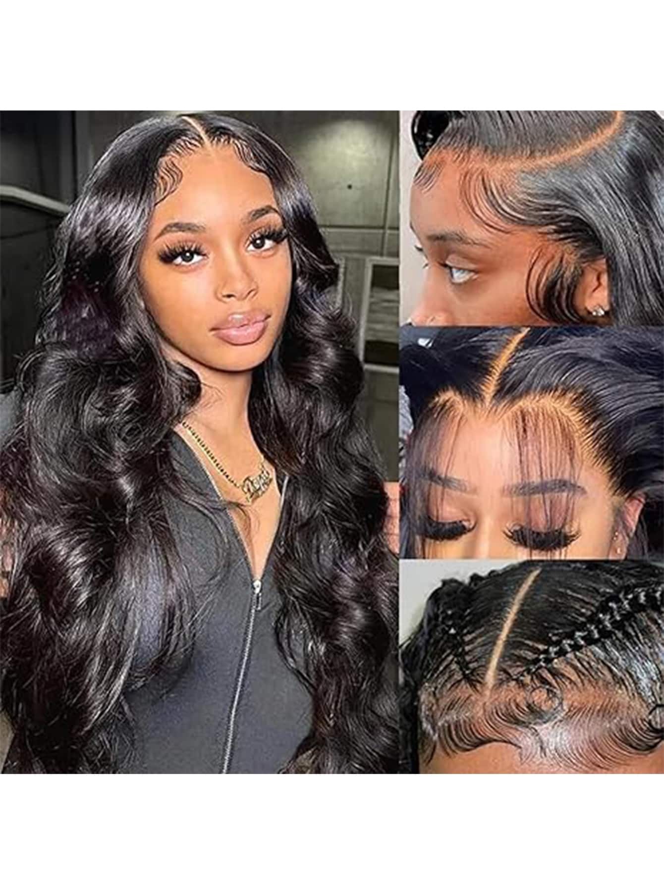 36 Inch Body Wave 13x4 Lace Wig Human Hair Pre-Plucked Baby Hair Sheer ...