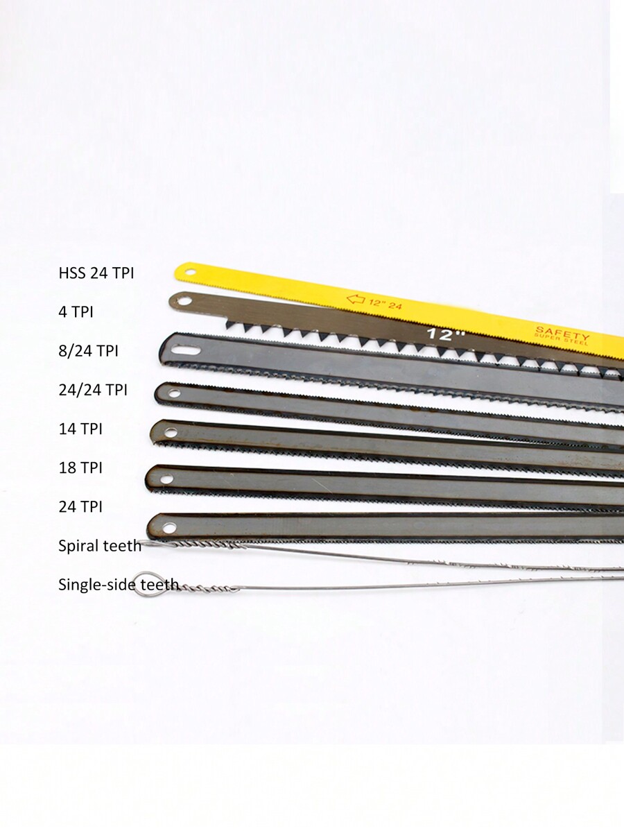 10pcs 12 Inch Hacksaw Replacement Blades 24T 14T 4T 18T Wood Tree ...