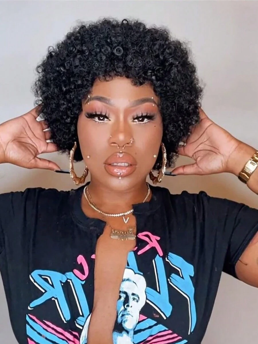 Perruque Afro - Perruque Afro douce des années 70 pour femmes, cheveux ...