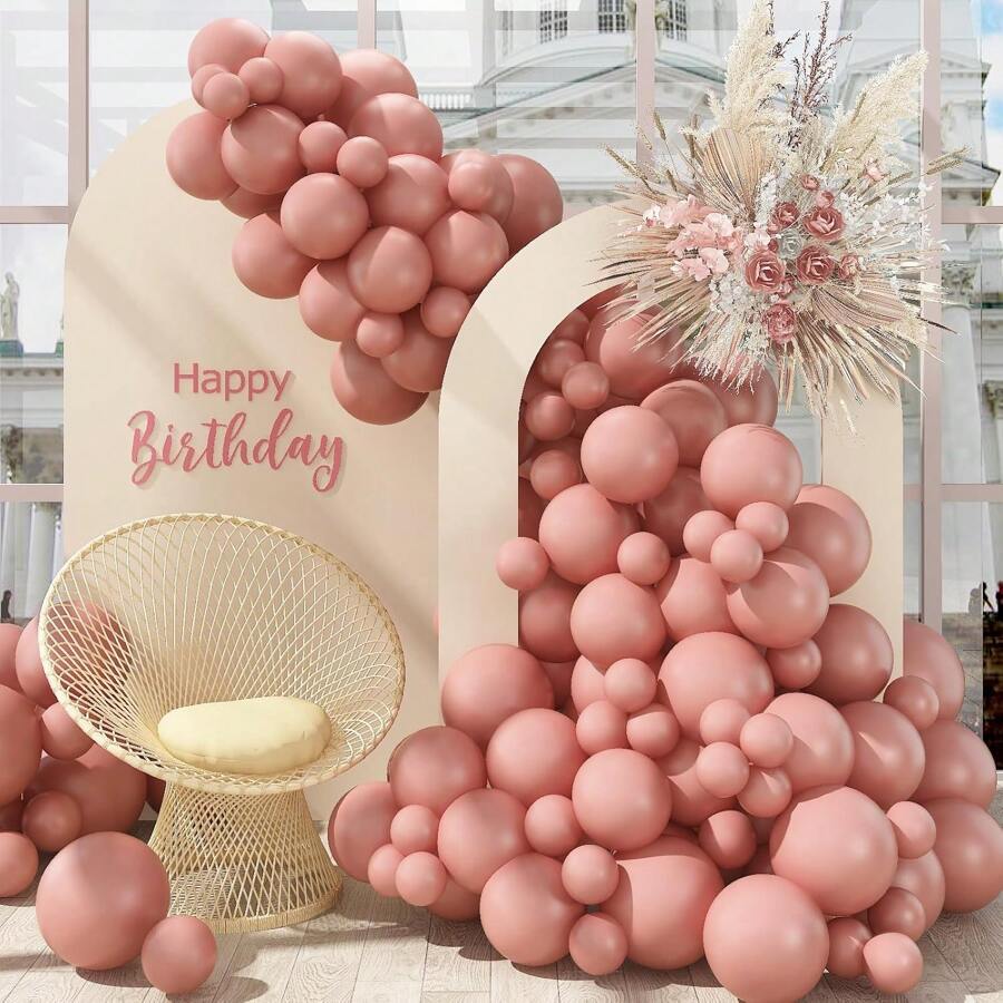 Blush Pink Balloons Arch Kit, 100 Packs Different Sizes 12 10 5 Inches ...