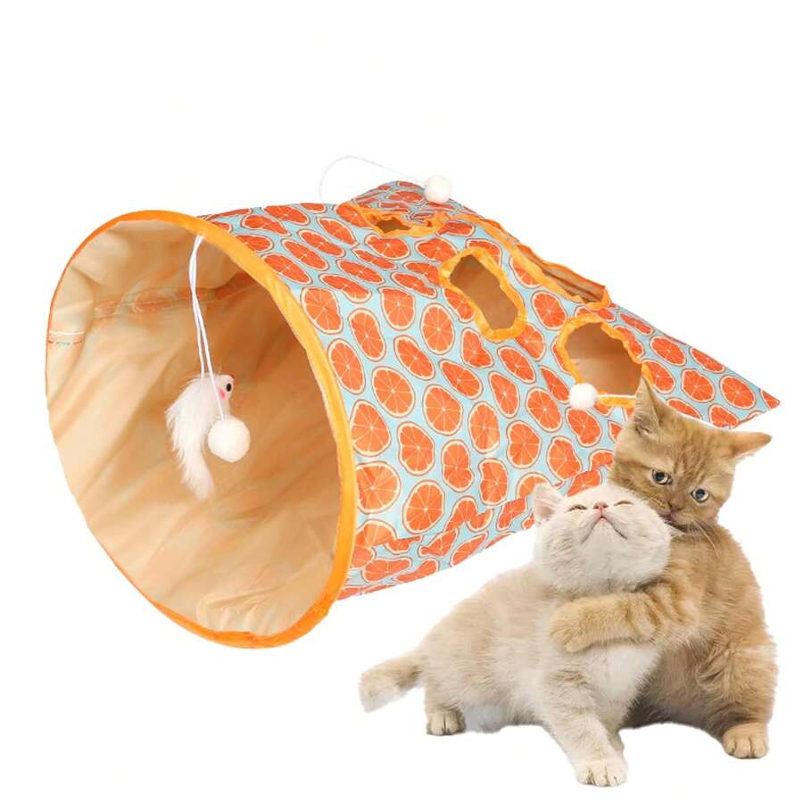 Cat Tunnel Foldable Cat Drill Pocket Through The Rolling Dragon Channel ...