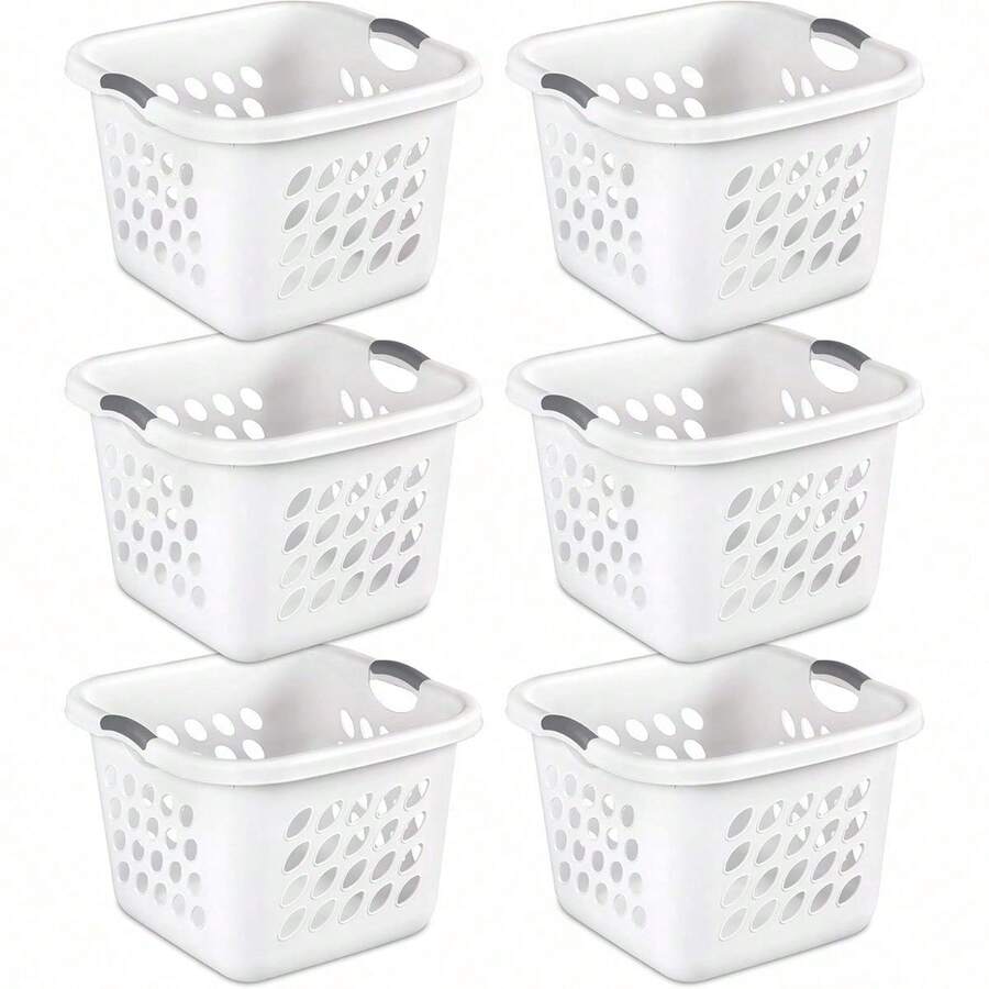 1.5 Bushel Ultra Square Laundry Basket, Plastic Hamper With Comfort ...