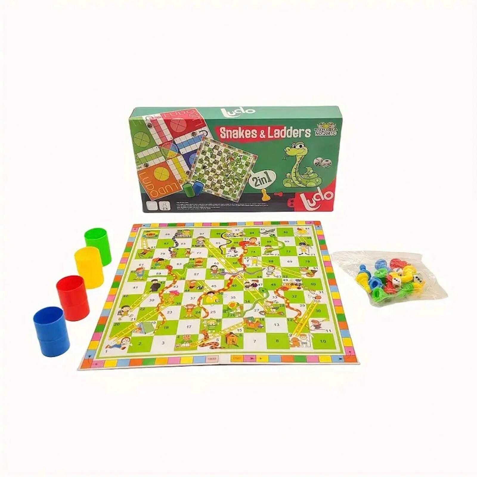 Snakes & Ladders Board Game - Standard Edition, Strategy Family Game ...