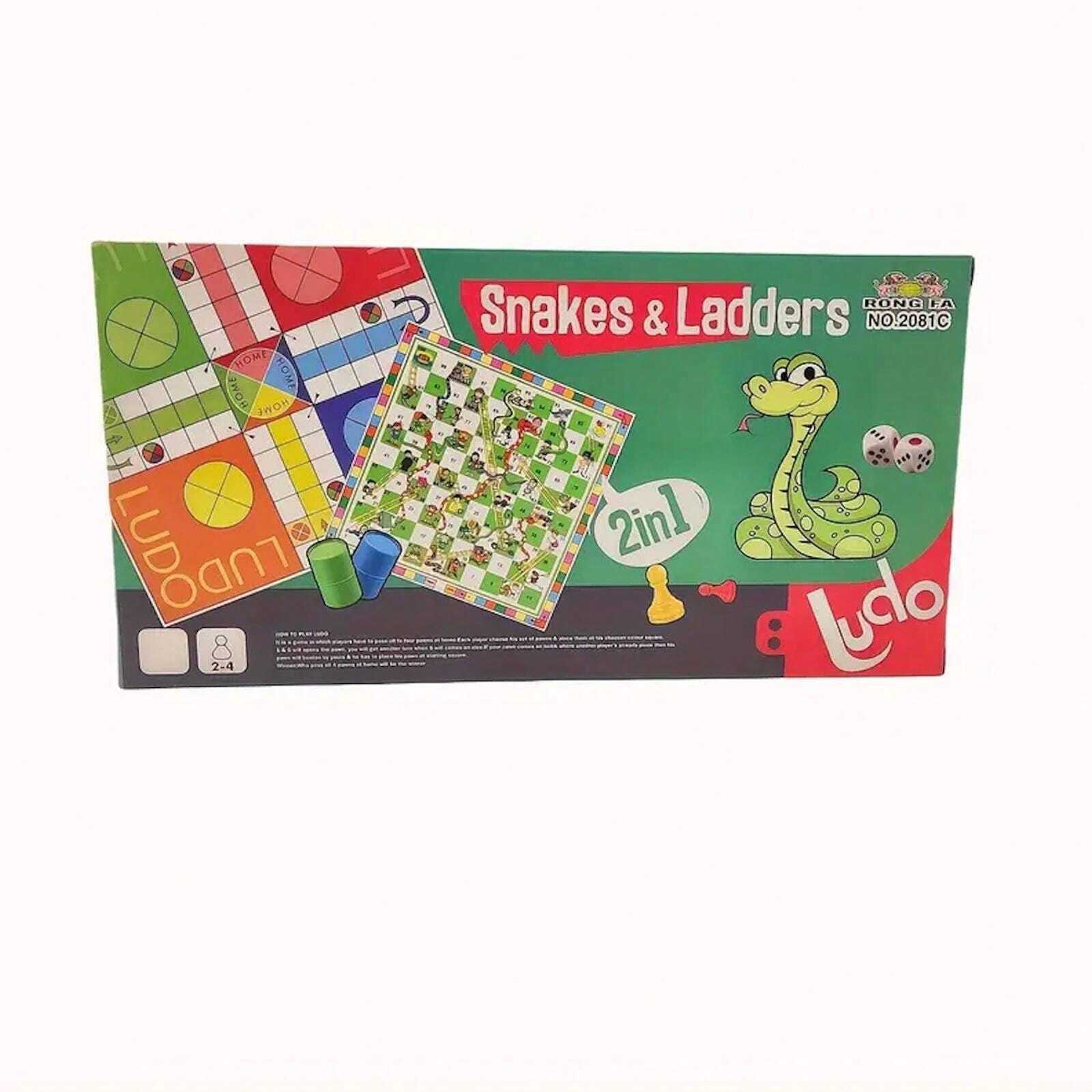 Snakes & Ladders Board Game - Standard Edition, Strategy Family Game ...
