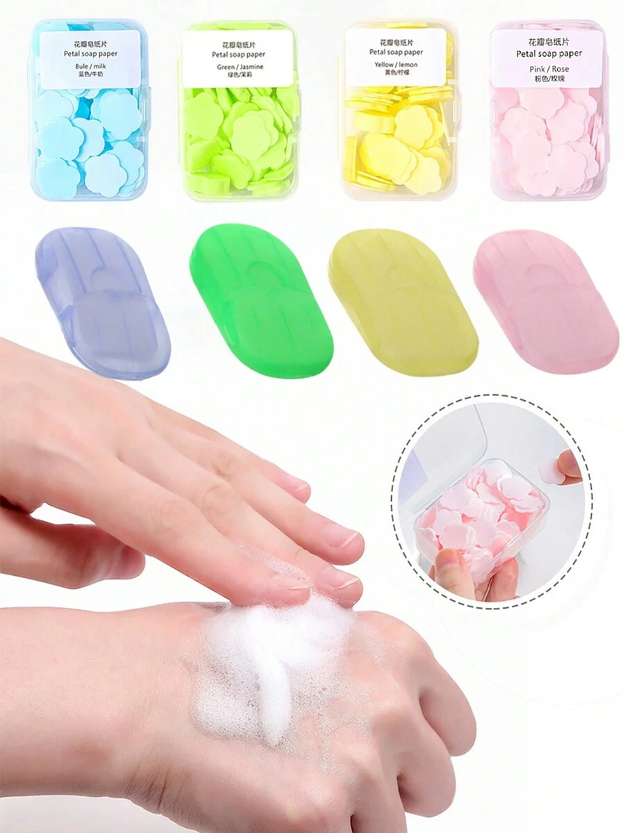 About 70pcs Of Different Shapes Mini Soap Paper Portable Travel ...