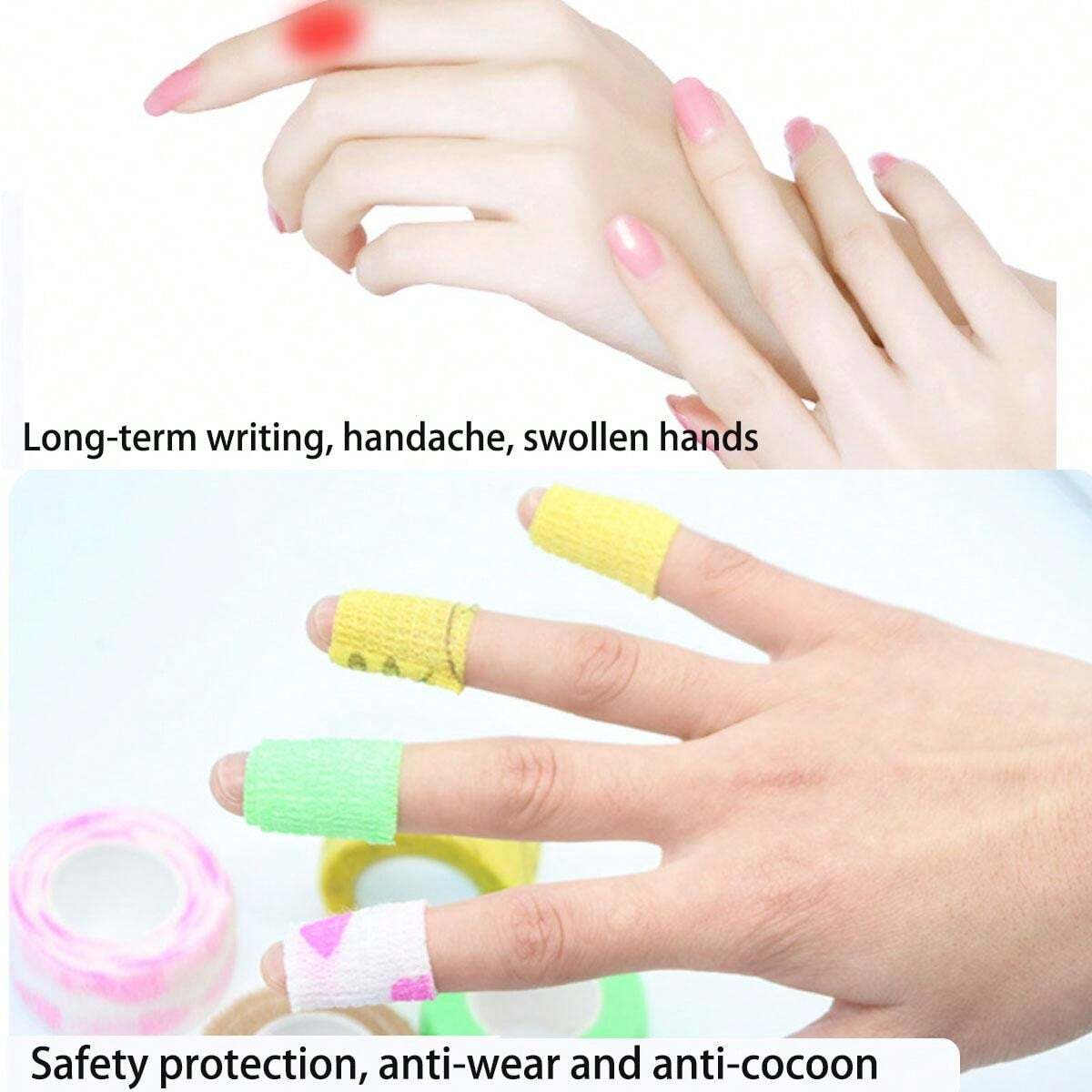 Finger Bandages,Multi-Purpose Cartoon Finger Tape For Students Writing ...