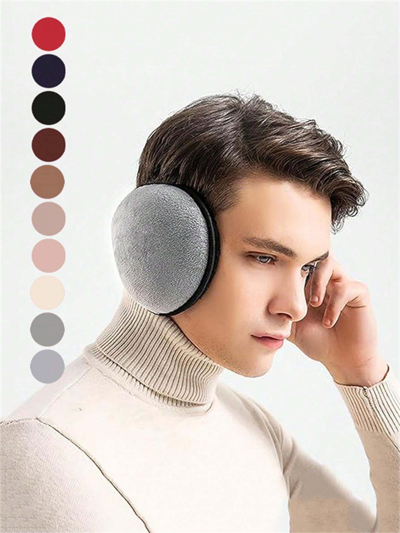 2 piezas Orejeras de invierno, orejeras de forro polar para hombres y ...