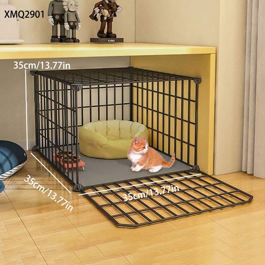 Indoor Cat Cage, Large Space Pet Cat House With Free Space, Modular Cat ...