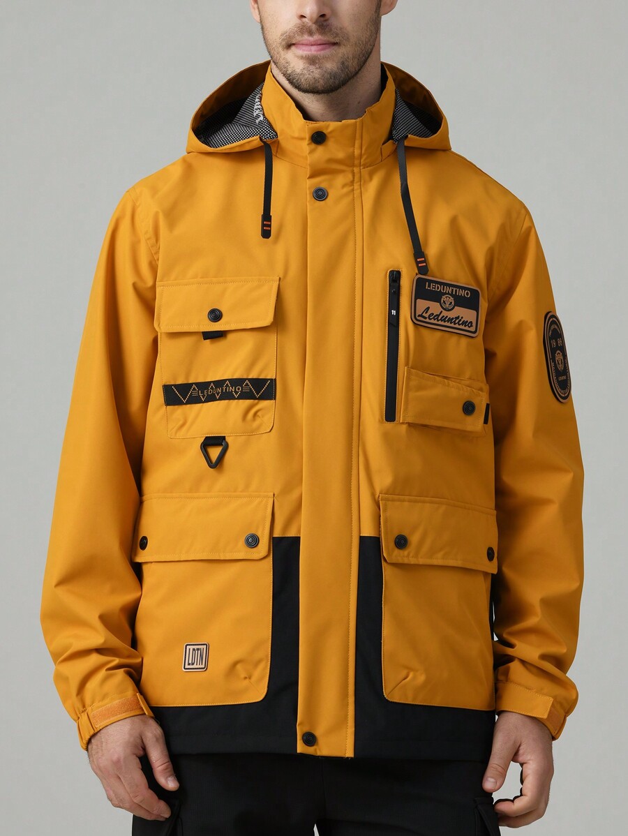 LEDUNTINO [Spring/Summer] Men's Fashion Zip-Up Casual Outdoor Jacket ...