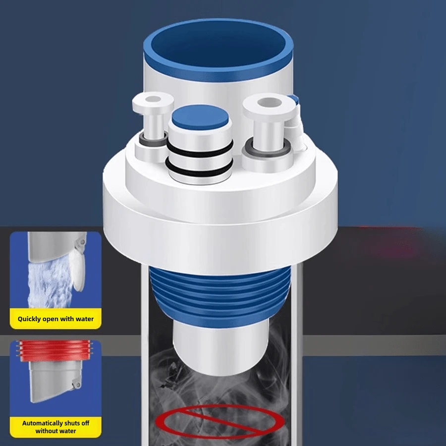 Kitchen Sink Triple Way Drain Pipe, Prevent Insects & Odor Sink ...