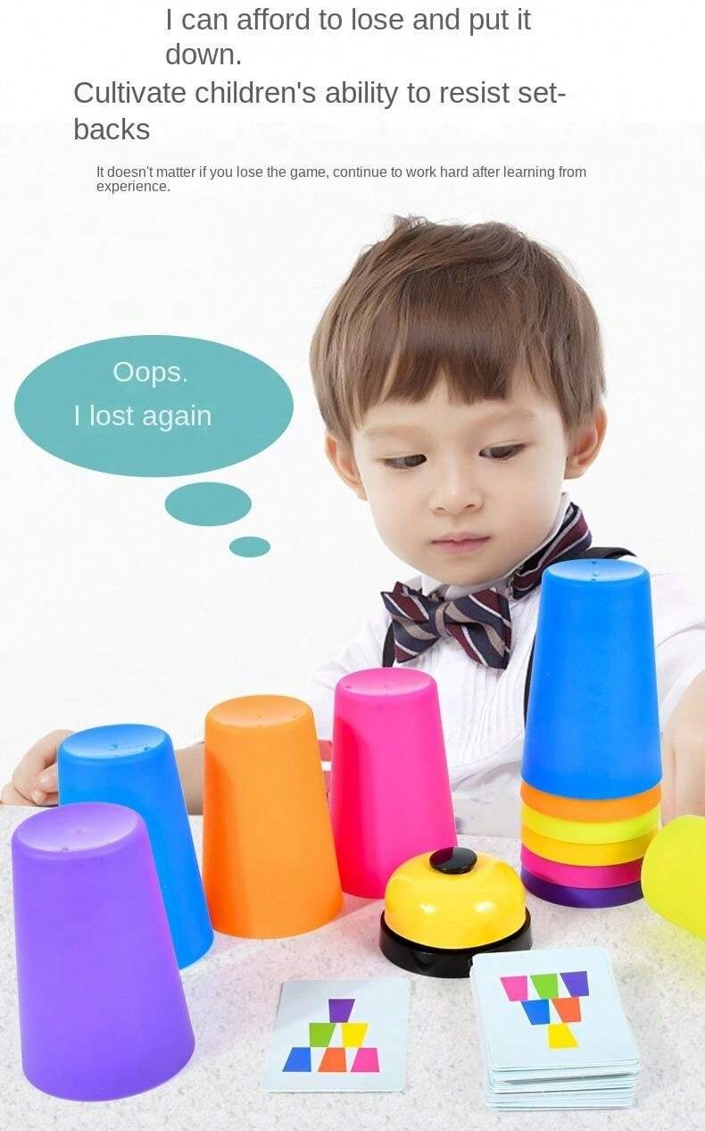 Stacking Cup Children Early Education Interactive Tabletop Competition ...