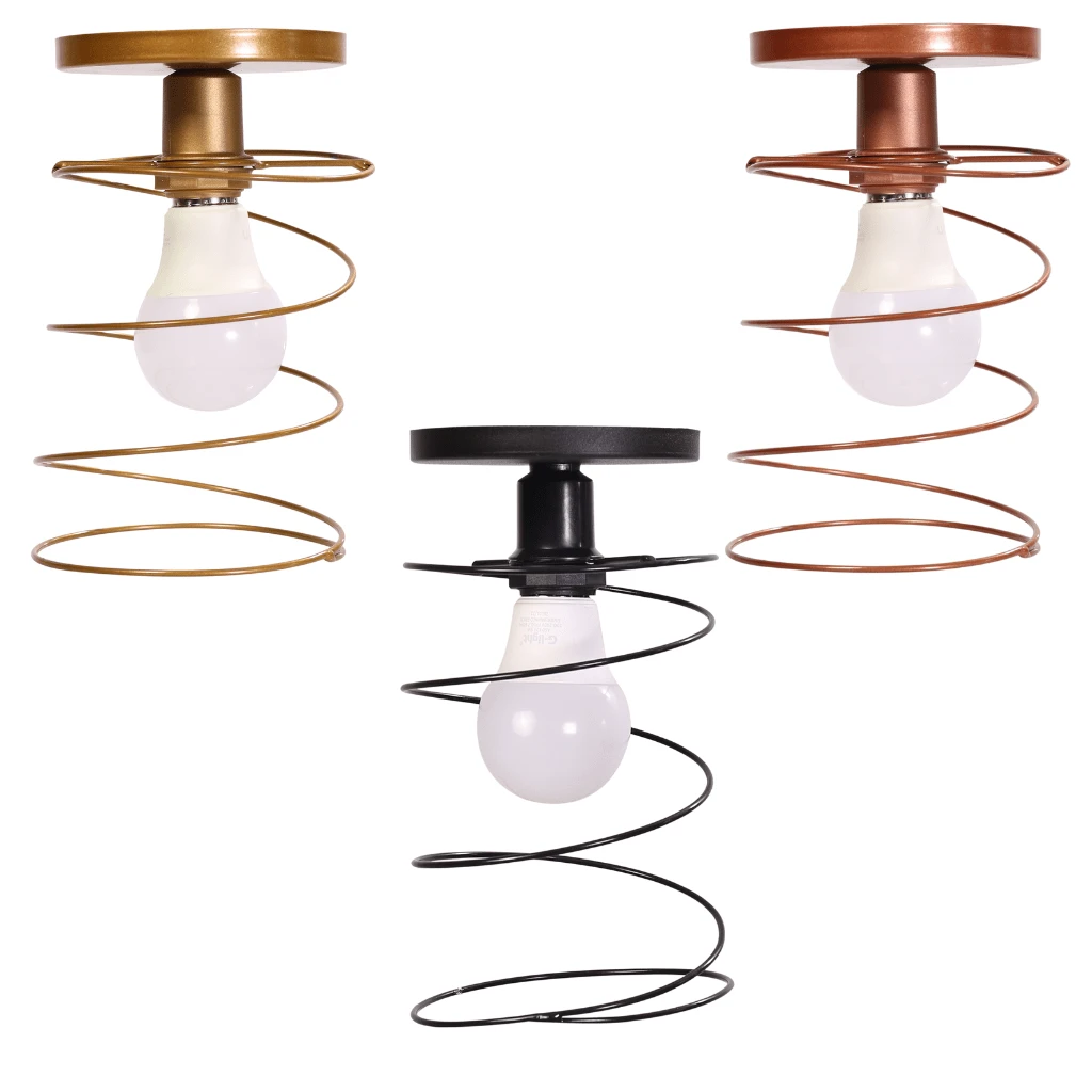 Industrial Ceiling Light Retro Wire Spring Ceiling Lamp | SHEIN USA